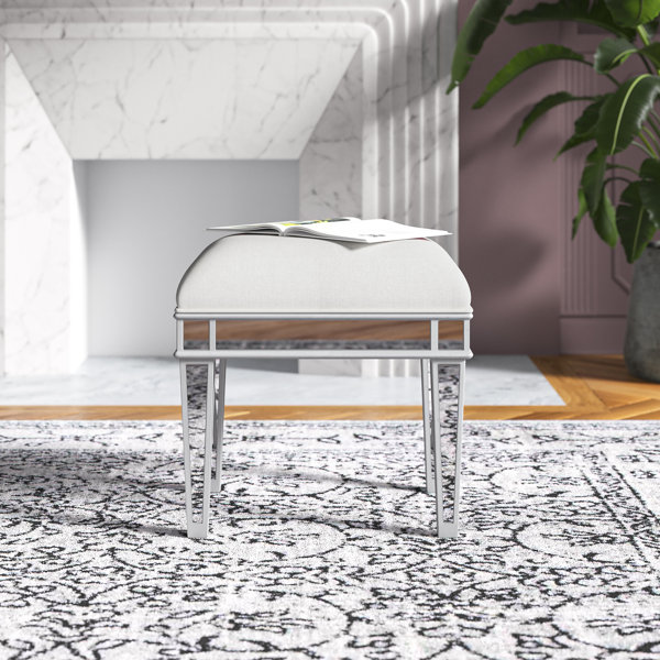 Glass-vanity-stool | Wayfair