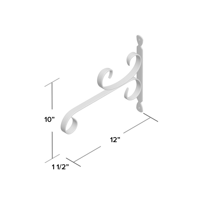 Charlton Home® Amy Wrought Iron Bracket & Reviews | Wayfair