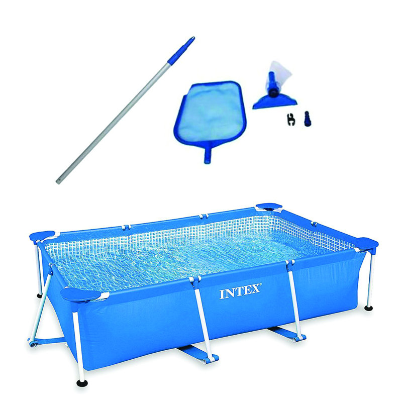 Intex 2.13 ft x 8.5 ft x 5.3 ft Steel Frame Set Pool | Wayfair