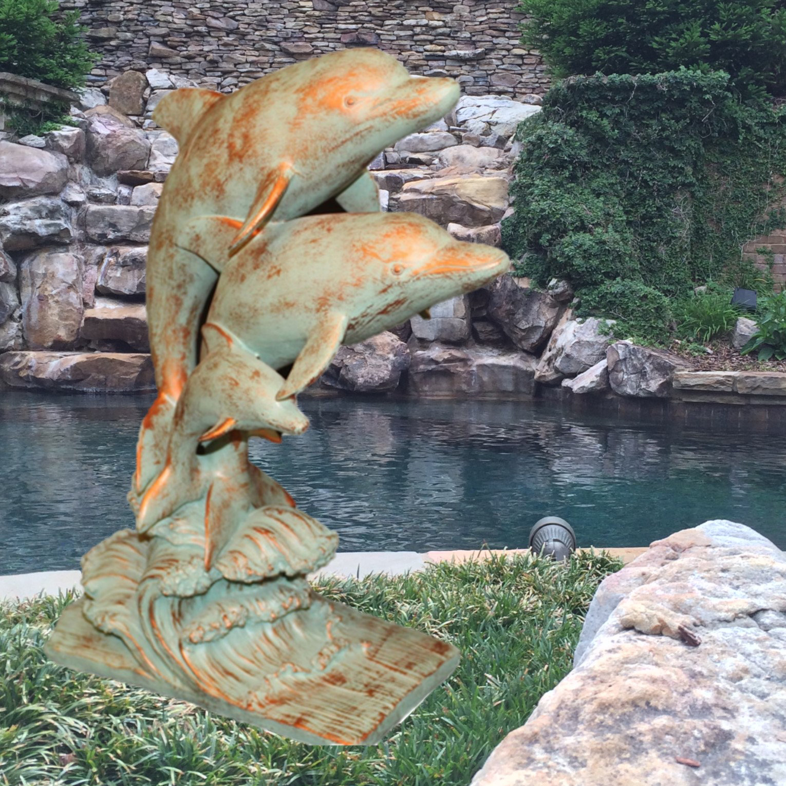 HomeStyles Life's a Beach Jumping Dolphin Statue & Reviews | Wayfair