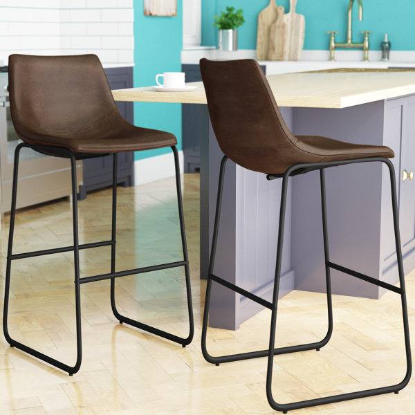 Hand-forged-iron-bar-stool | Wayfair