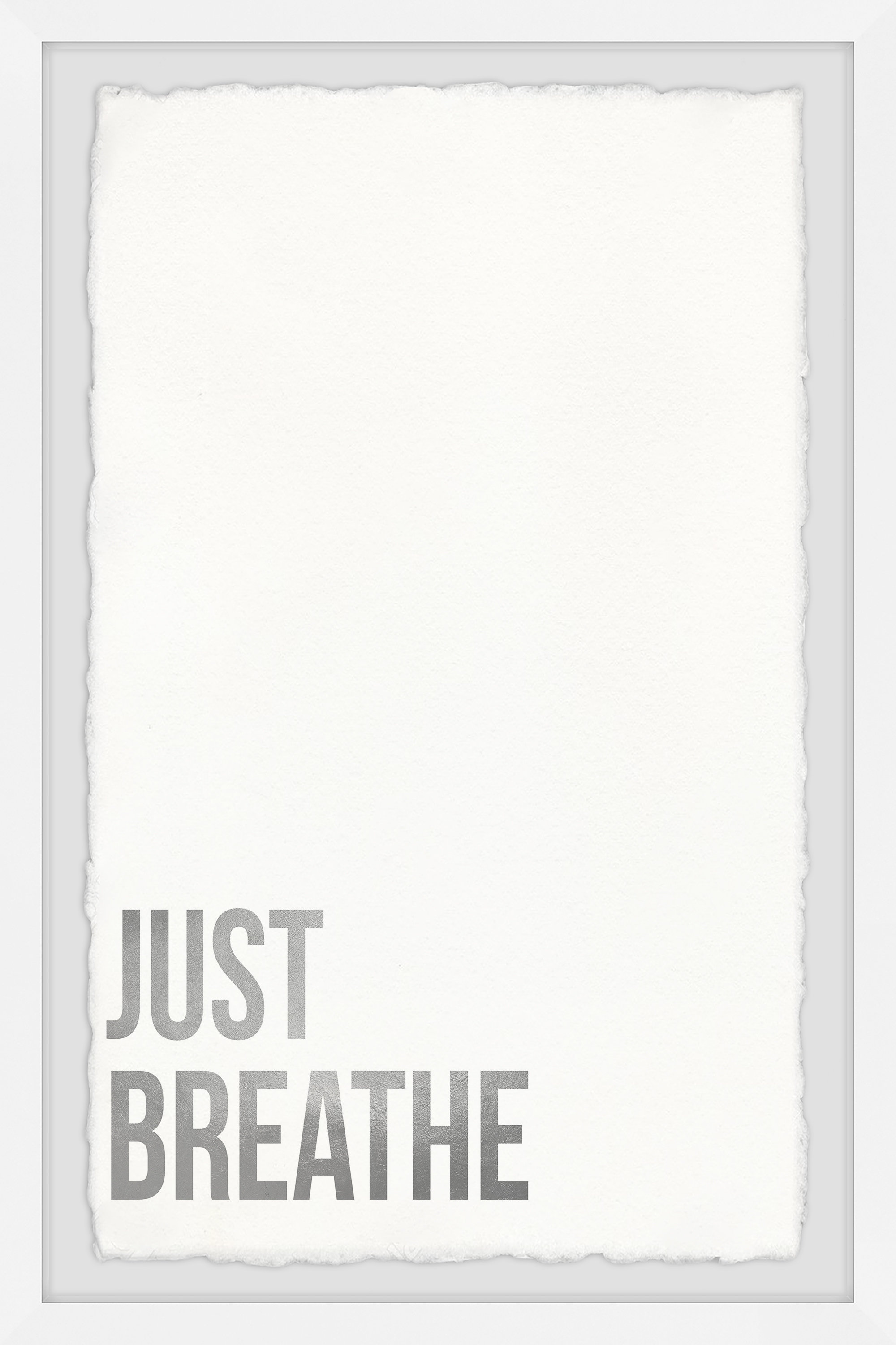 Rosecliff Heights Aj Just Breathe - Picture Frame Textual Art | Wayfair