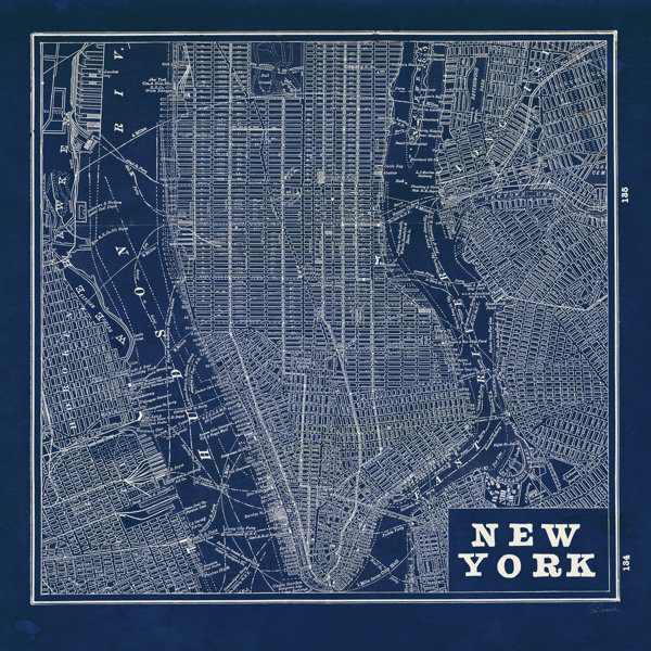 Williston Forge Blueprint Map New York by Sue Schlabach - Wrapped ...
