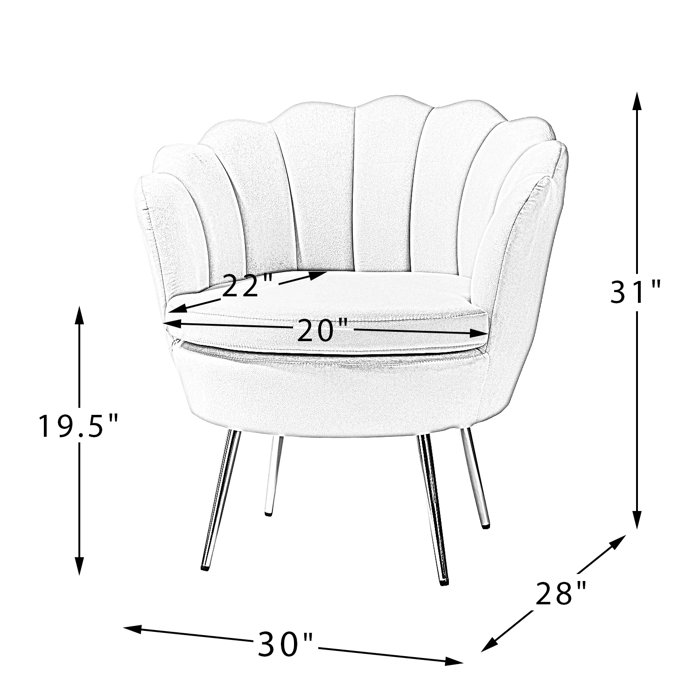 Etta Avenue™ Hendrix Upholstered Barrel Chair & Reviews | Wayfair