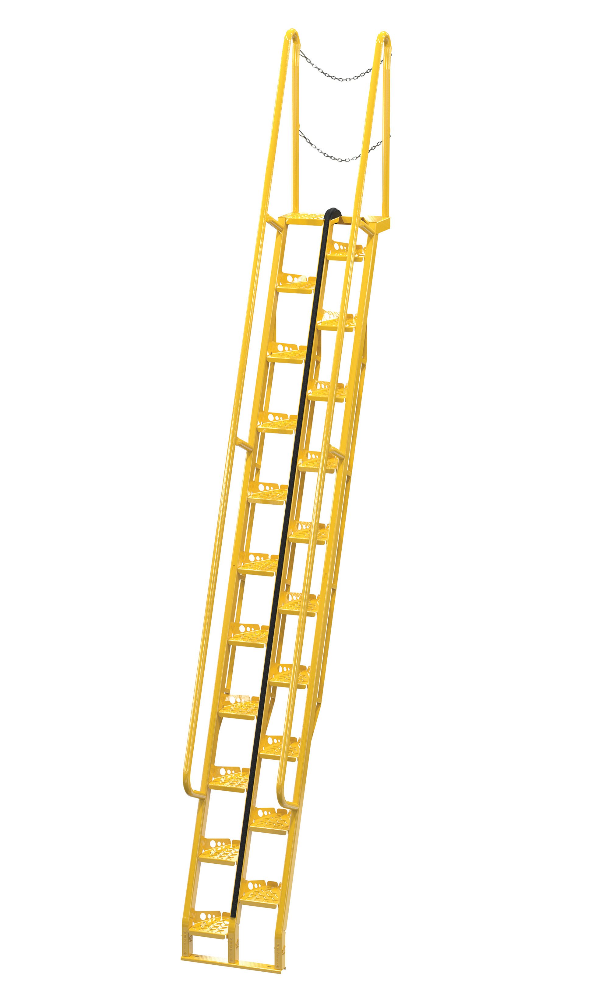 Vestil 16.5' Steel Straight Ladder | Wayfair