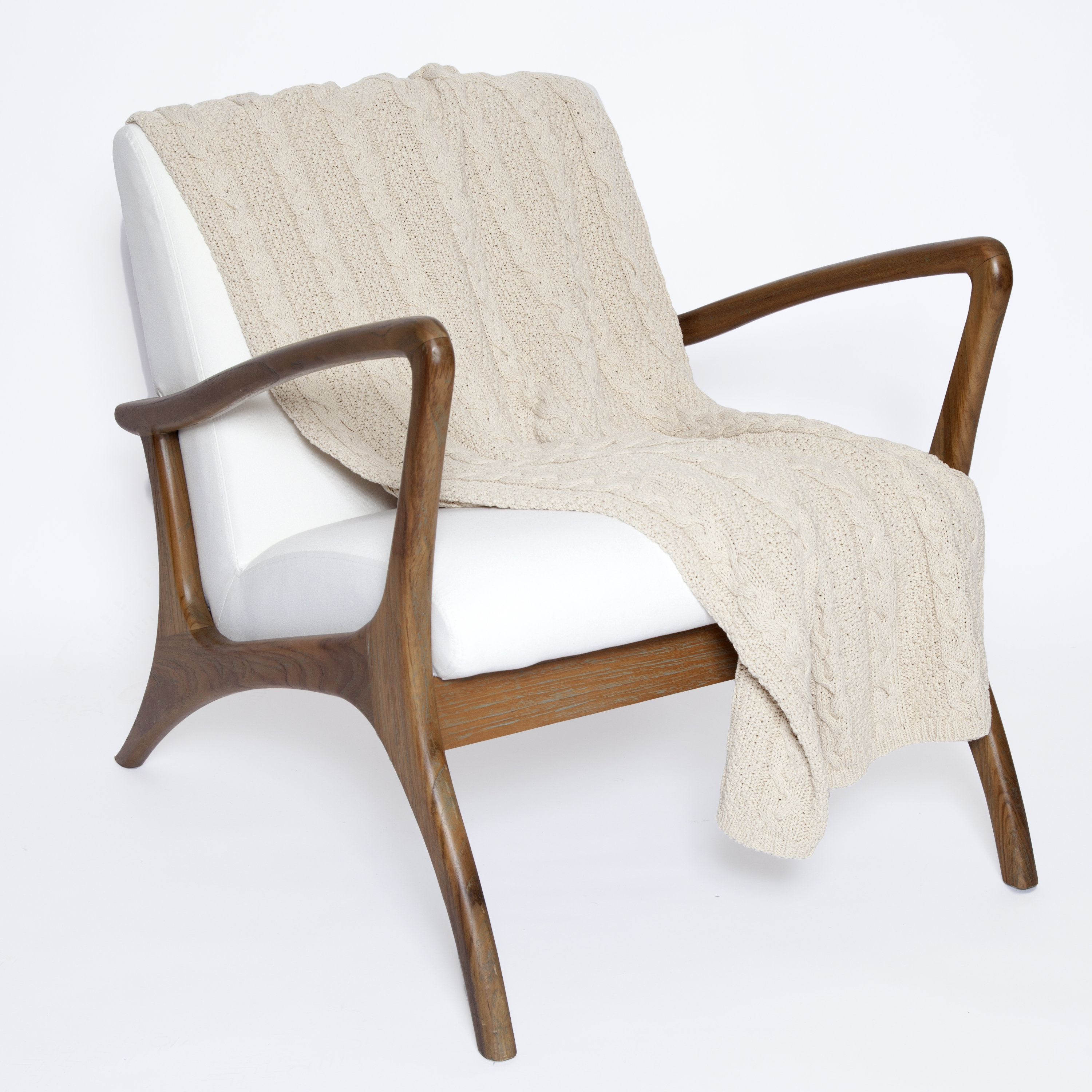 Canora Grey Sundorne Chunky Cable Throw & Reviews | Wayfair