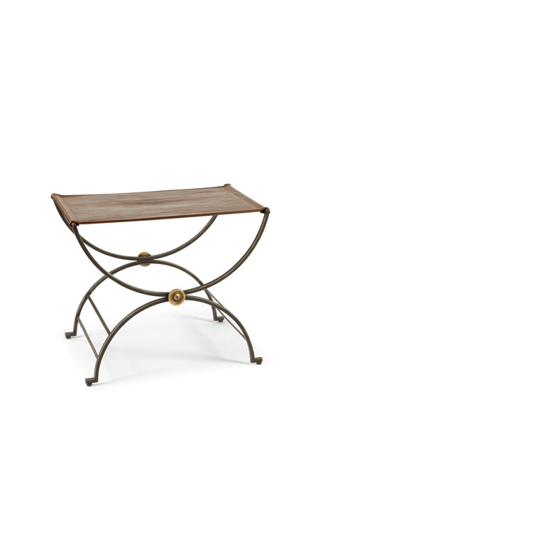 Century Monarch Leather Bench | Perigold