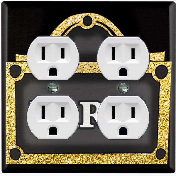 WorldAcc Paris Chest Box Frame 2-Gang Duplex Outlet Wall Plate | Wayfair