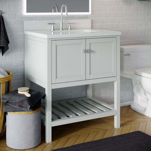 Icera Riose 30'' Free-standing Single Bathroom Vanity with Vanity Top ...