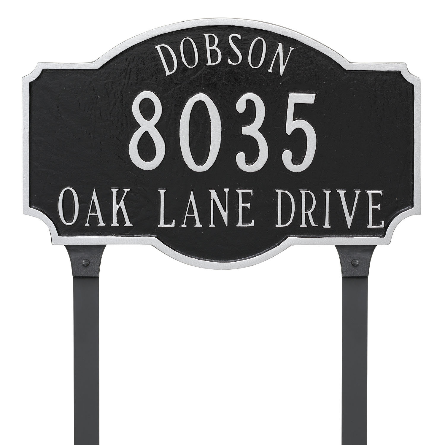 Montague Metal Products 3-Line Lawn Address Sign & Reviews | Wayfair
