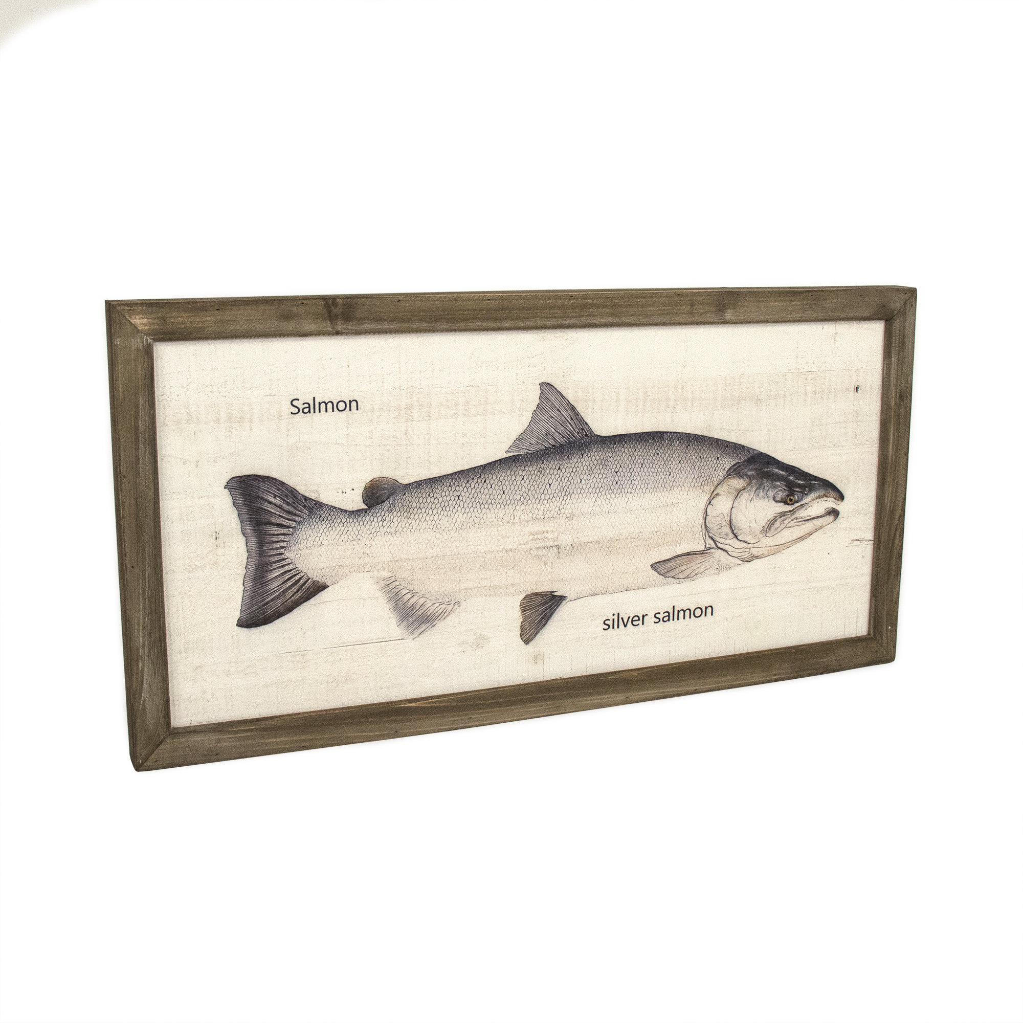 Millwood Pines Silver Salmon - Picture Frame Print on Wood | Wayfair
