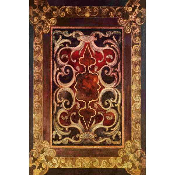 Charlton Home® Tapestry Brown - Wrapped Canvas Painting | Wayfair