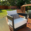 Joss & Main Everlee Patio Chair with Cushions & Reviews | Wayfair