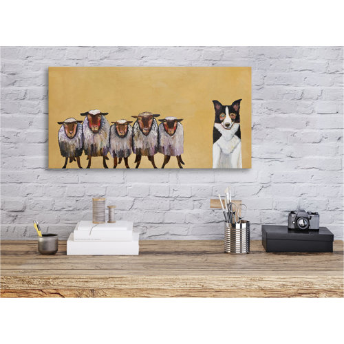 Ebern Designs Border Collie And Crew by Eli Halpin - Single Picture ...