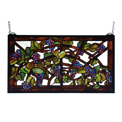 Rectangular Shaped Stained Glass Panels You'll Love | Wayfair