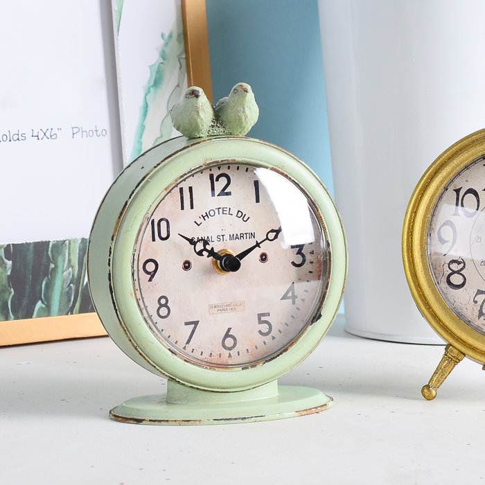 Ophelia & Co. Analog Quartz Tabletop Clock & Reviews | Wayfair