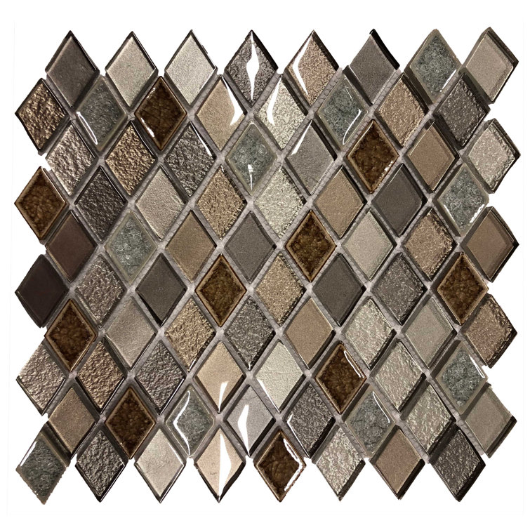 Mango Tile Glacier 11" x 12" Natural Stone Grid Mosaic Wall & Floor ...