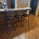 Lark Manor Norcatur Swivel Adjustable Height Bar Stool & Reviews | Wayfair