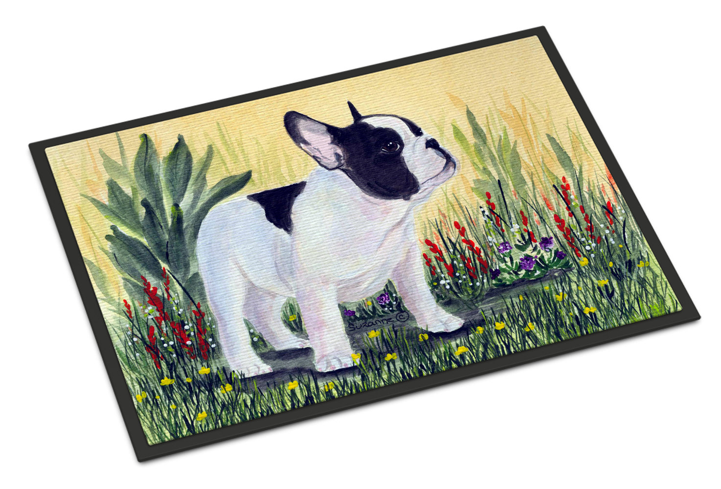 Winston Porter Tacna French Bulldog Non-Slip Indoor Door Mat | Wayfair