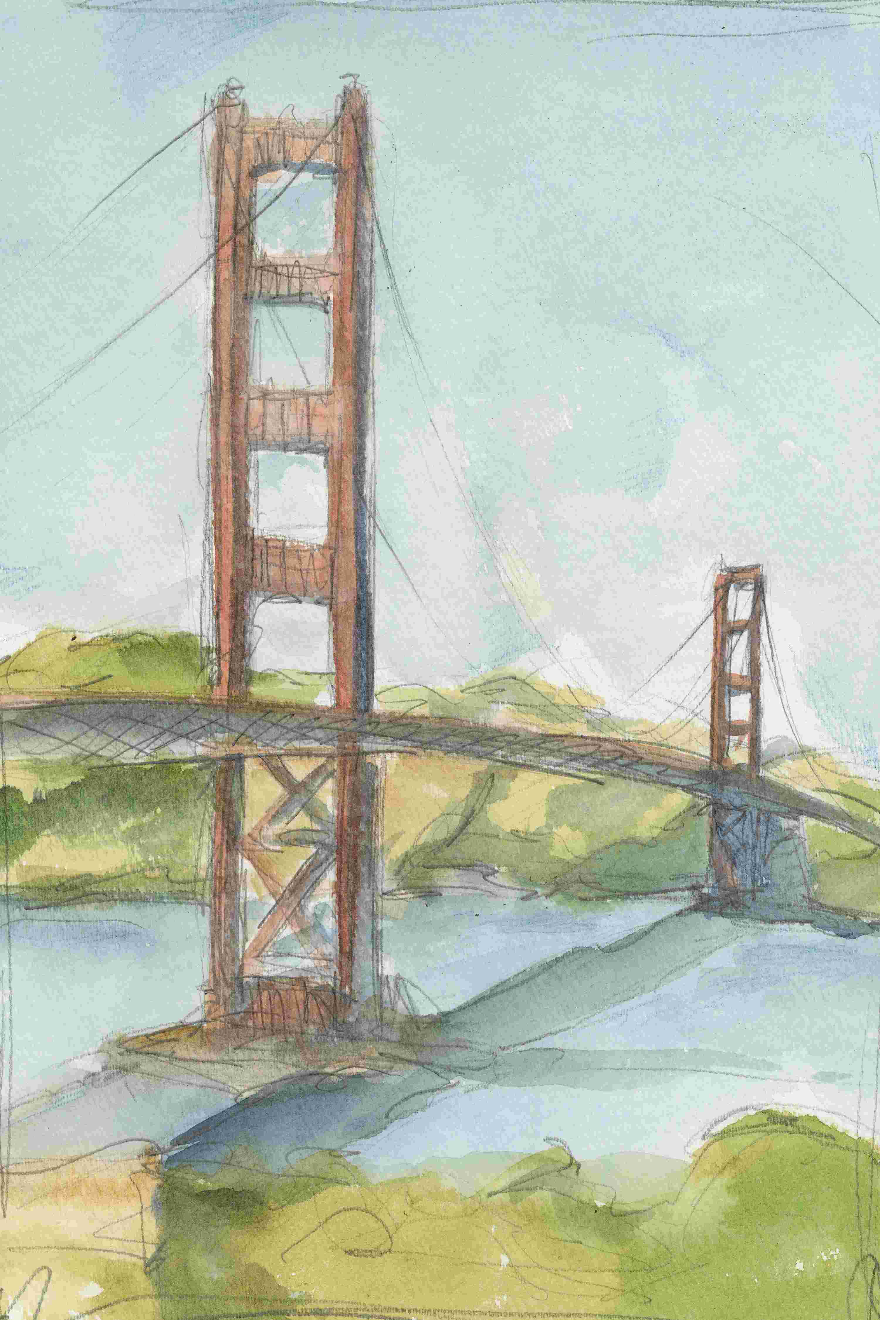 Red Barrel Studio® Plein Air Bridge Study II by Ethan Harper - Wrapped ...