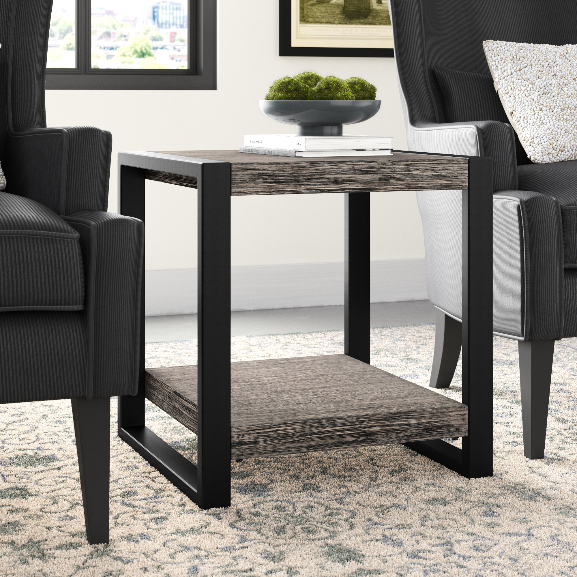 Greyleigh™ Chattooga 24'' Tall Solid Wood Frame End Table | Wayfair