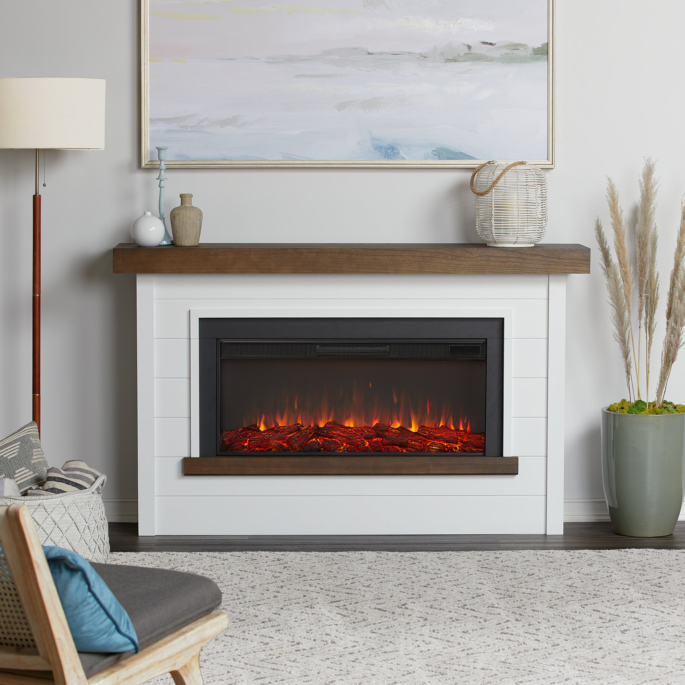 Real Flame Bernice Landscape Electric Fireplace By Real Flame Reviews Real Flame Bernice Landscape Electric Fireplace By Real Flame Reviews