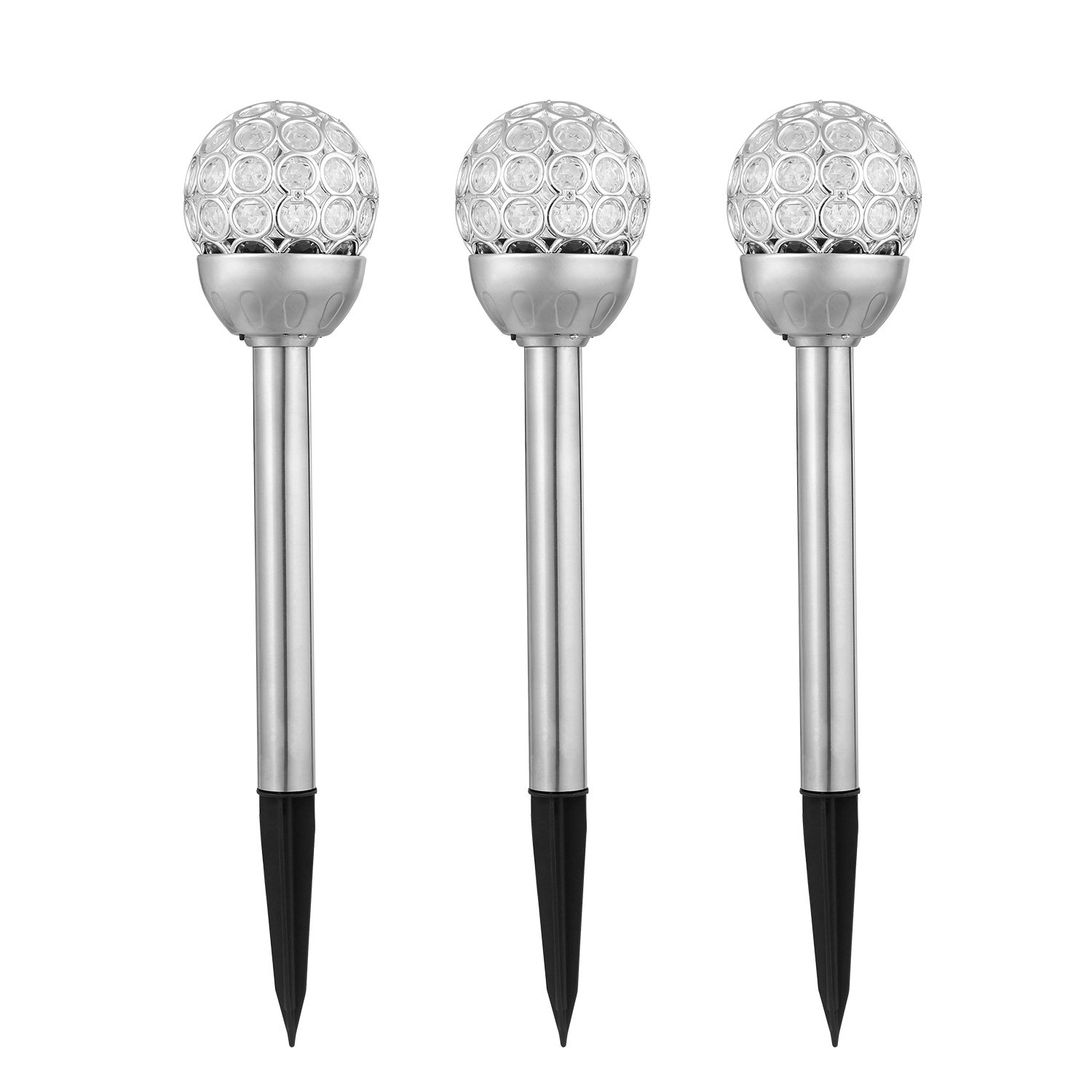 iMounTEK Silver Solar Powered Integrated LED Pathway Light Pack | Wayfair