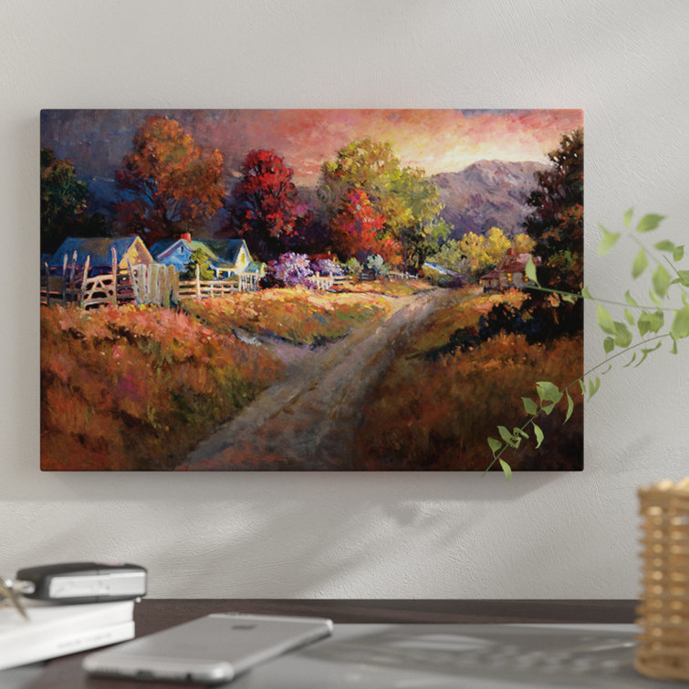 East Urban Home Rural Vista I by Nancy Lund - Gallery-Wrapped Canvas ...