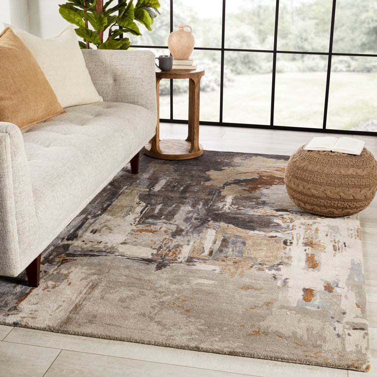 Trent Austin Design® Marasco Abstract Handmade Tufted Area Rug in Brown ...