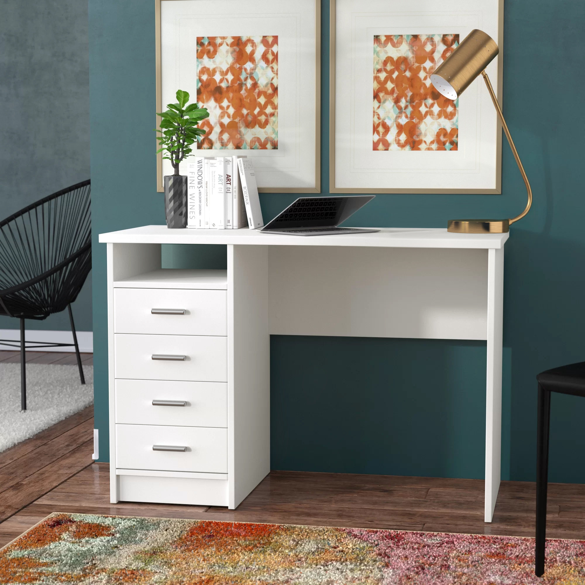 Orren Ellis Rushayne Desk & Reviews - Wayfair Canada