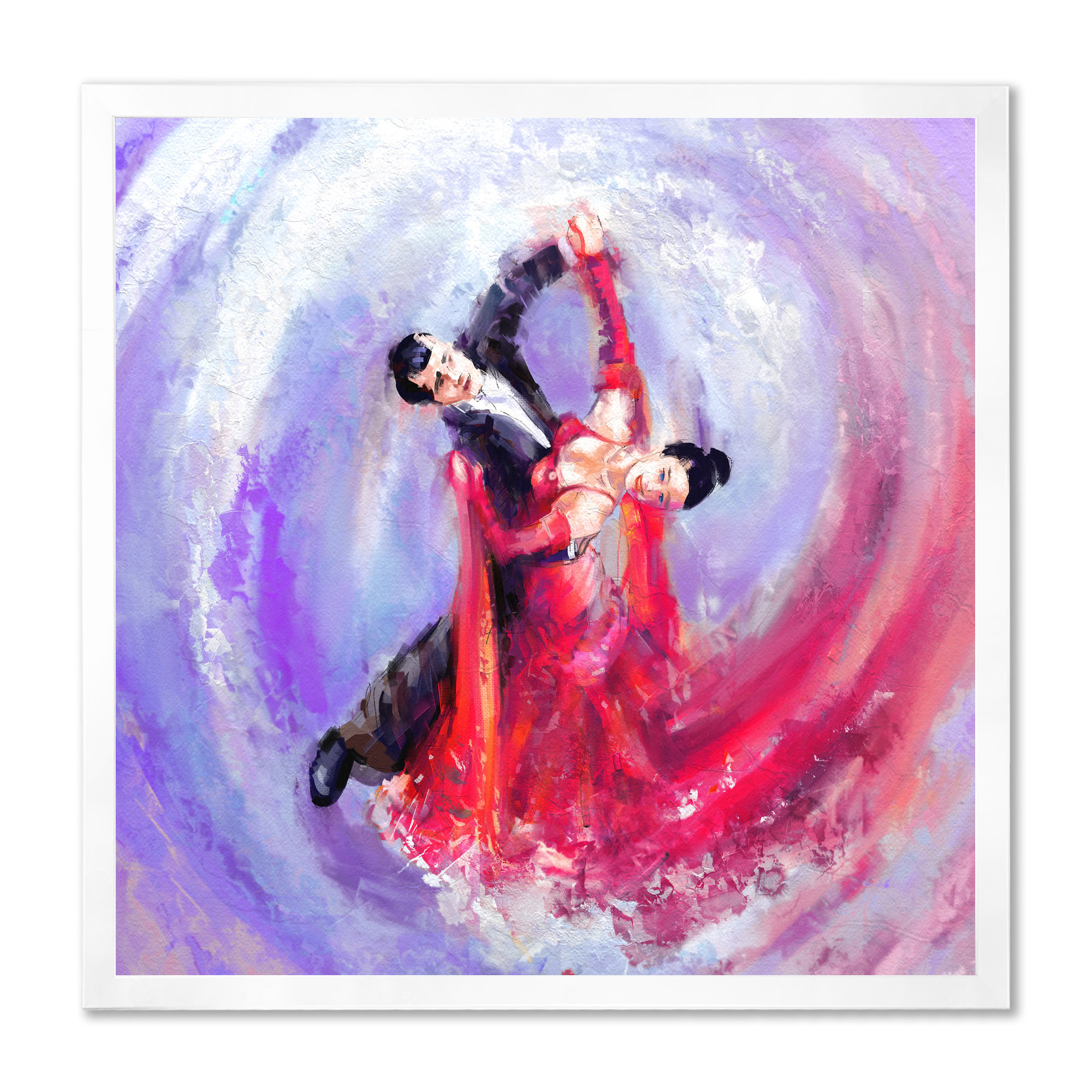 Winston Porter Red And Blank Tango Dancers Red And Blank Tango Dancers ...
