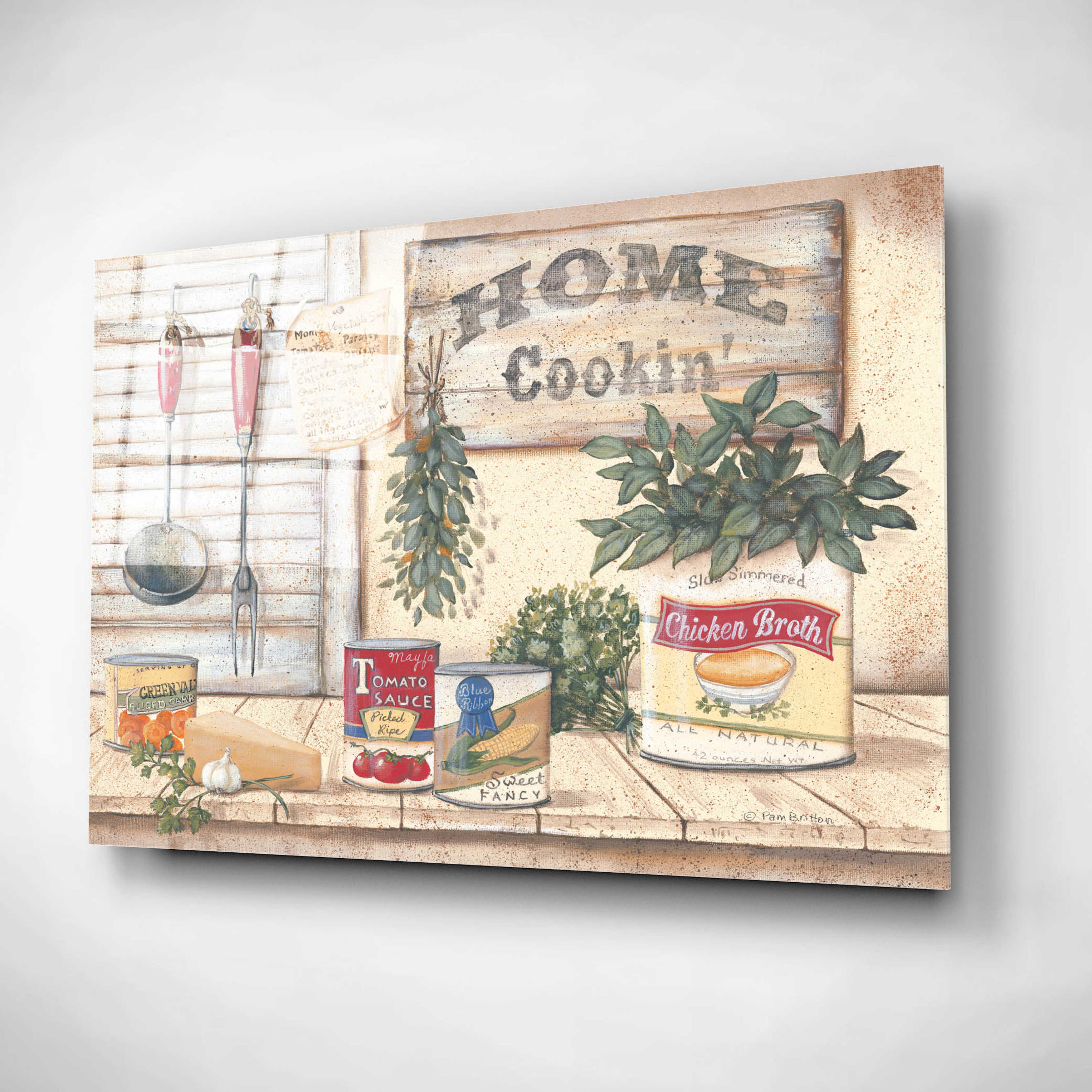 August Grove® Epic Art 'Mom's Kitchen I' By Pam Britton, Acrylic Mom's ...