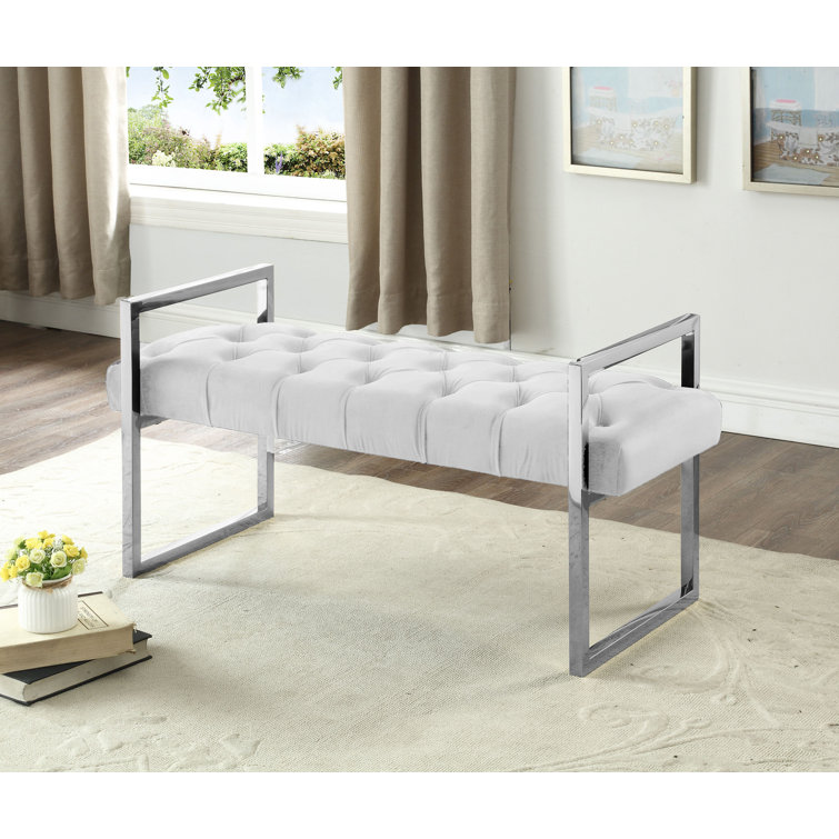 Mercer41 Brammer Metal Bench | Wayfair