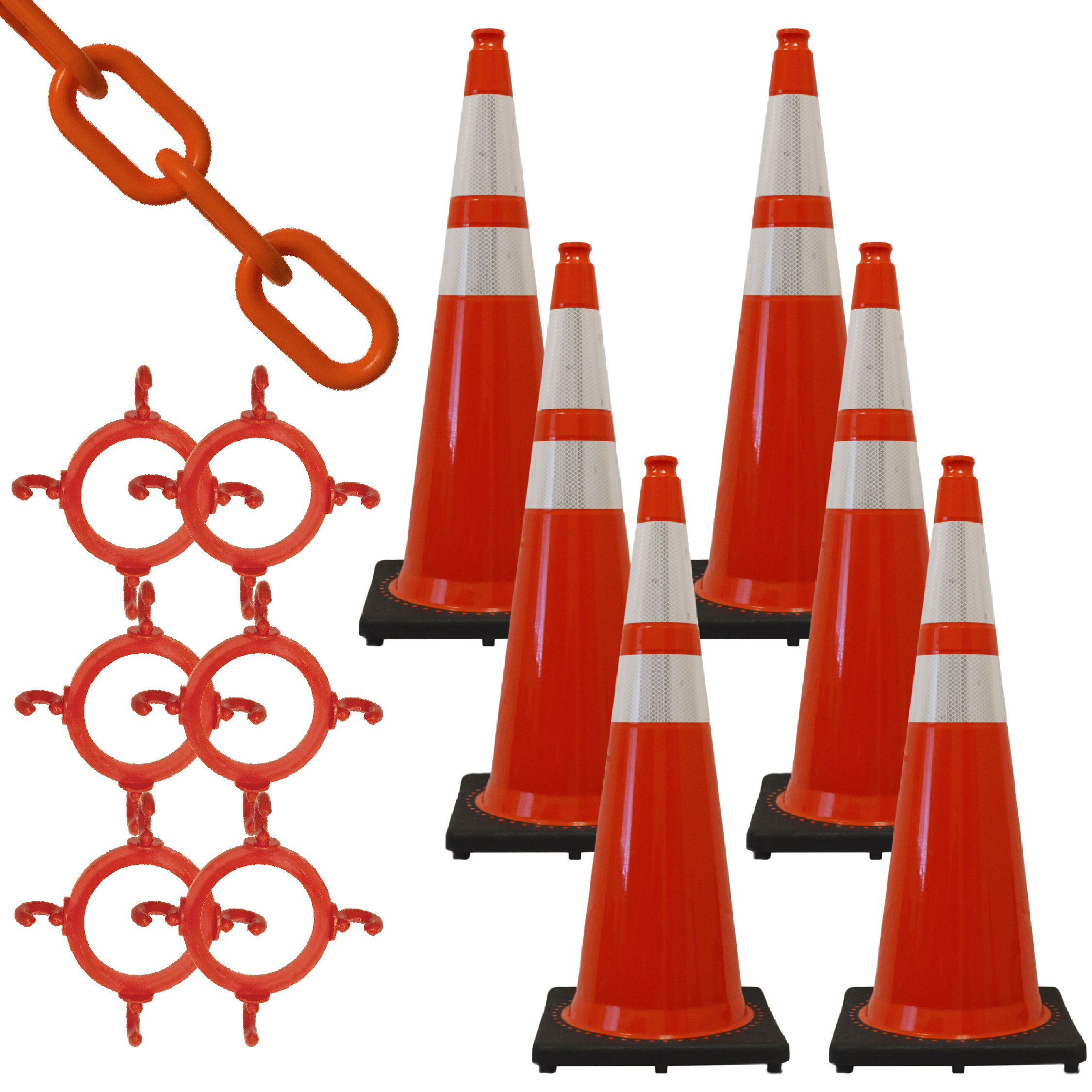 Mr. Chain Reflective Traffic Cone and Chain Kit | Wayfair