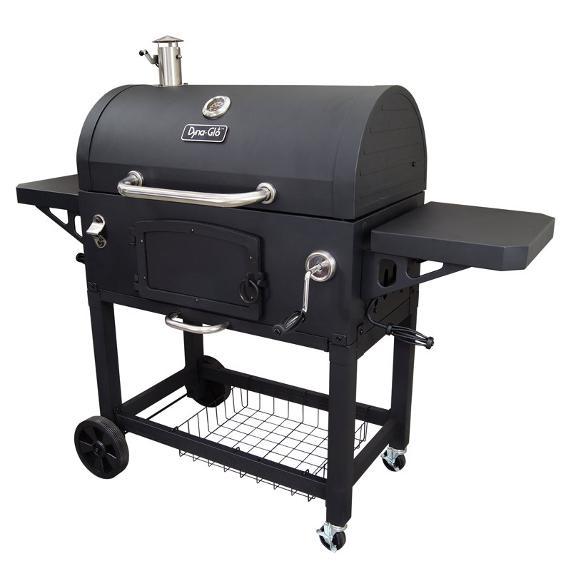 Dyna-Glo Barbecue baril au charbon 60 po avec tablettes latérales Dyna ...