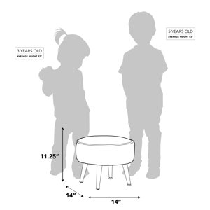 Second Story Home Alana Kids Club Chair and Stool & Reviews | Wayfair