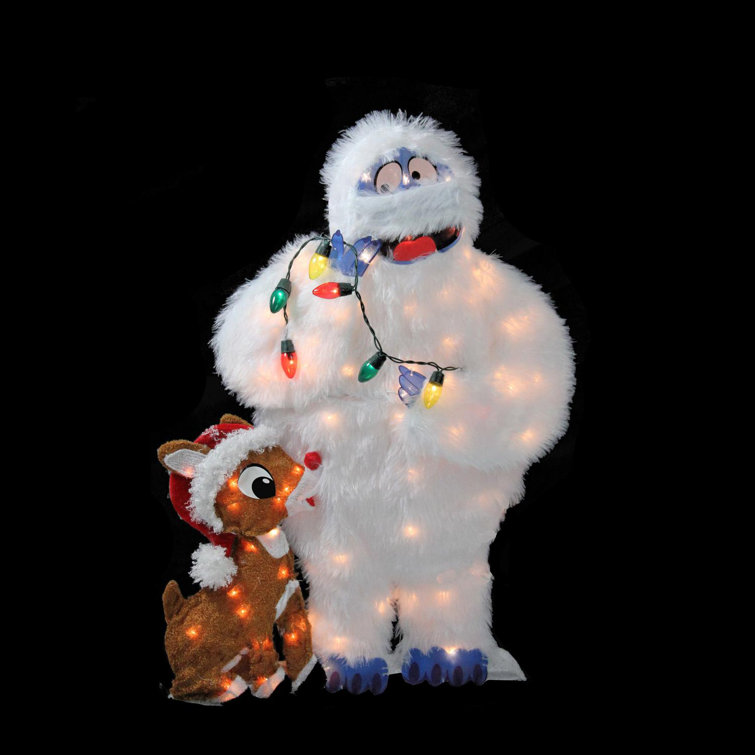 Northlight 32" Pre-Lit Peanuts Rudolph and Bumble 2D Christmas Yard Art ...