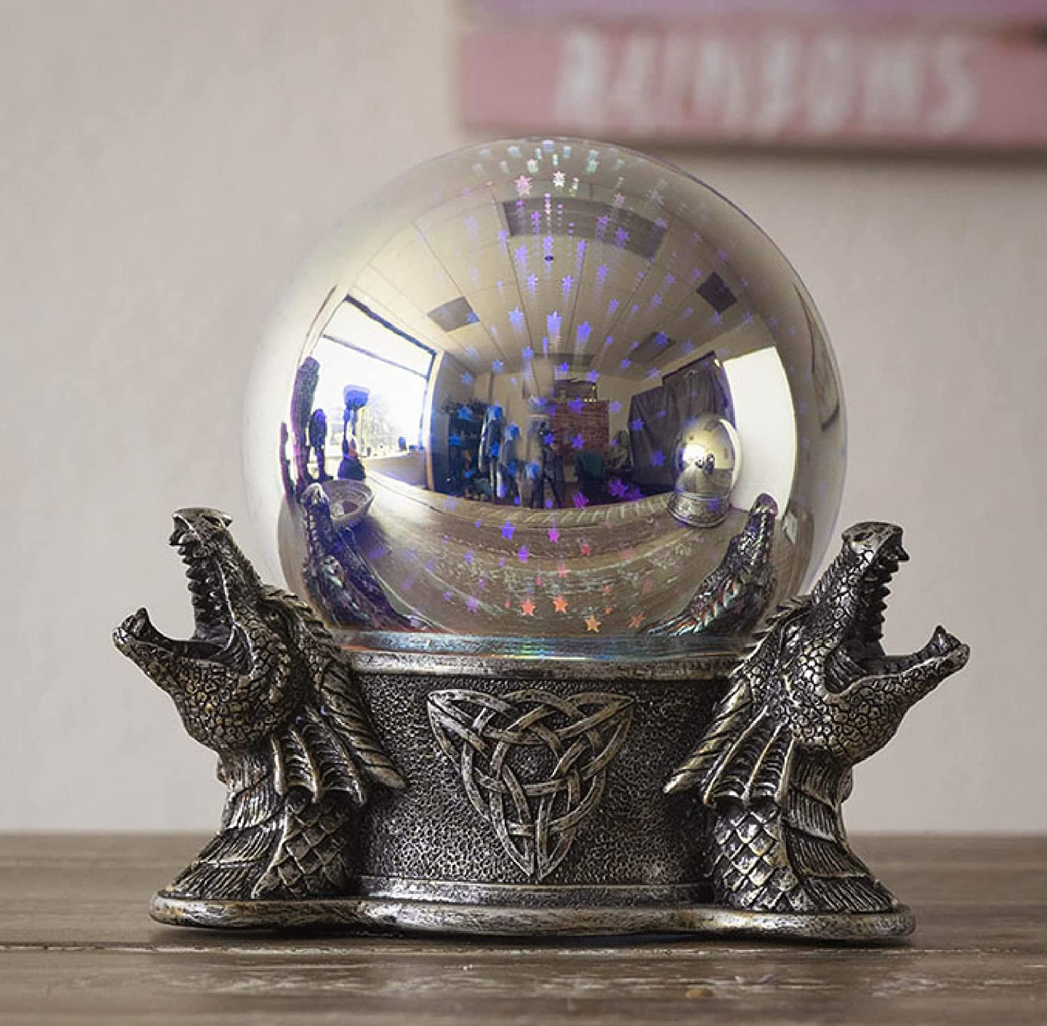 Trinx Celtic Triune Trinity Knotwork Roaring Dragons LED Night Light ...