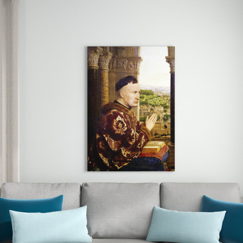 East Urban Home The Rolin Madonna Detail of Chancellor Nicolas Rolin C ...