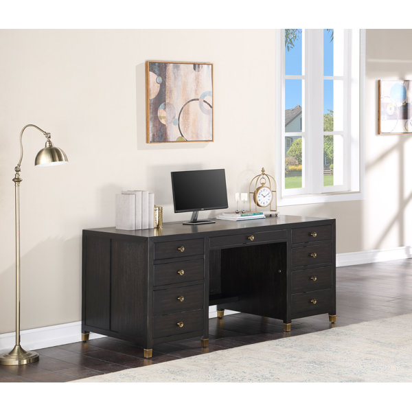 Lark Manor Mary Executive Desk with Built in Outlets - Wayfair Canada