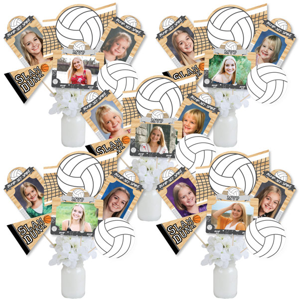 The Party Aisle™ Bump, Set, Spike - Volleyball - Table Decor Kit ...