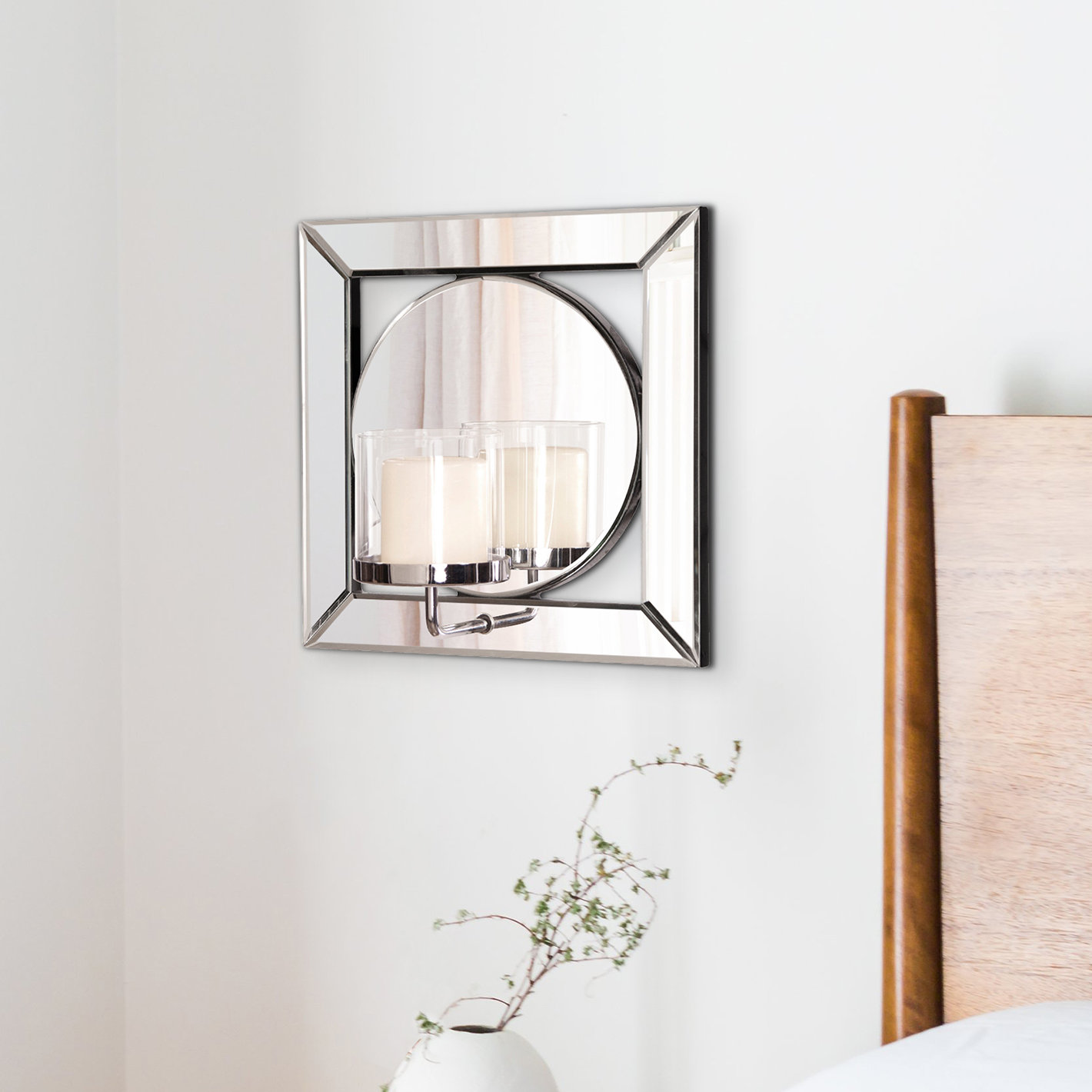 Red Barrel Studio® Square Glass Wall Mirror & Reviews | Wayfair