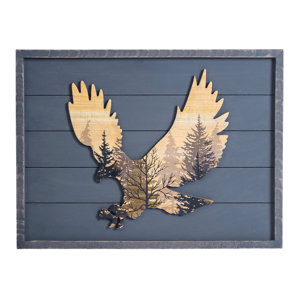 Millwood Pines Forest Eagle Wood Wall Decor & Reviews | Wayfair