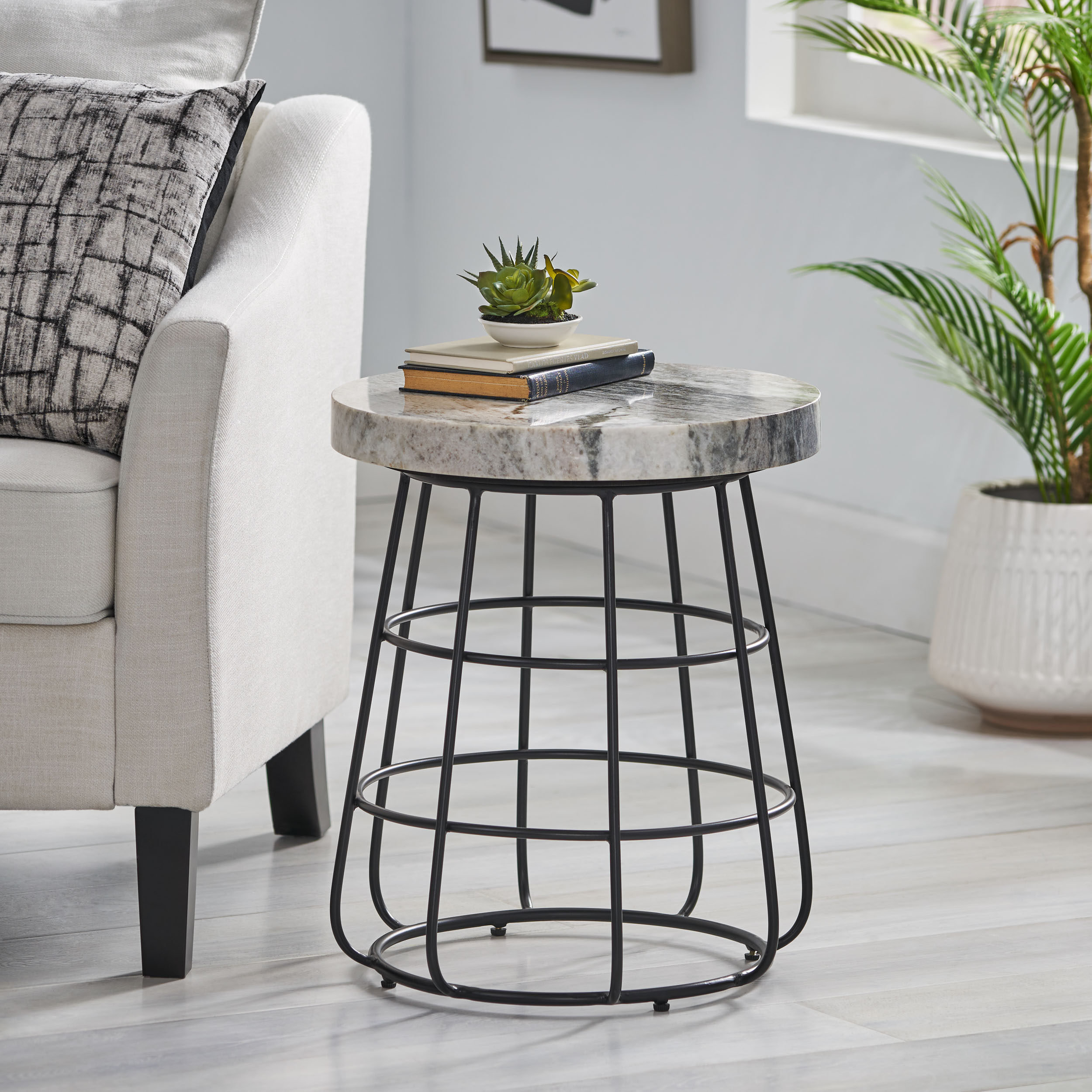 17 Stories Hettle 22'' Tall Frame End Table | Wayfair