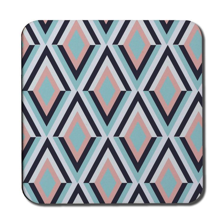 George Oliver Geometric Pattern Coaster | Wayfair.co.uk