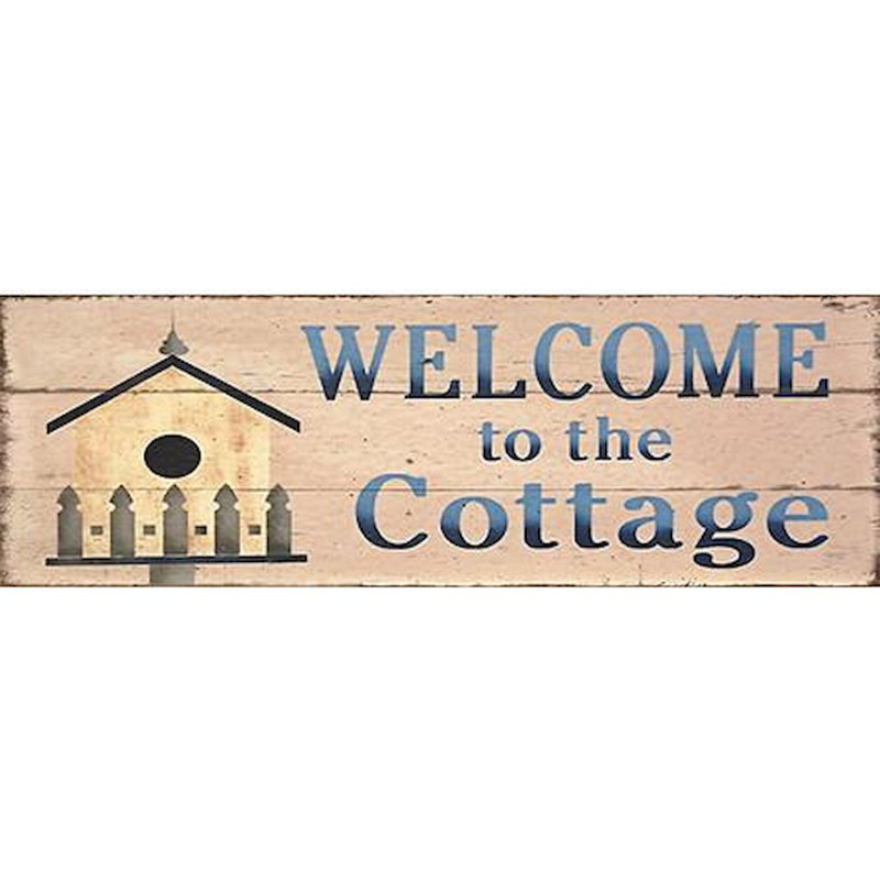 August Grove® Welcome to Cottage Wooden Sign Wall Décor | Wayfair.ca