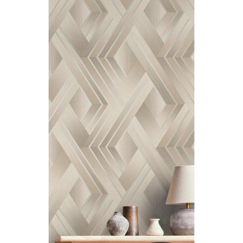 Corrigan Studio® 33' L x 21" W Textured Wallpaper Roll | Wayfair