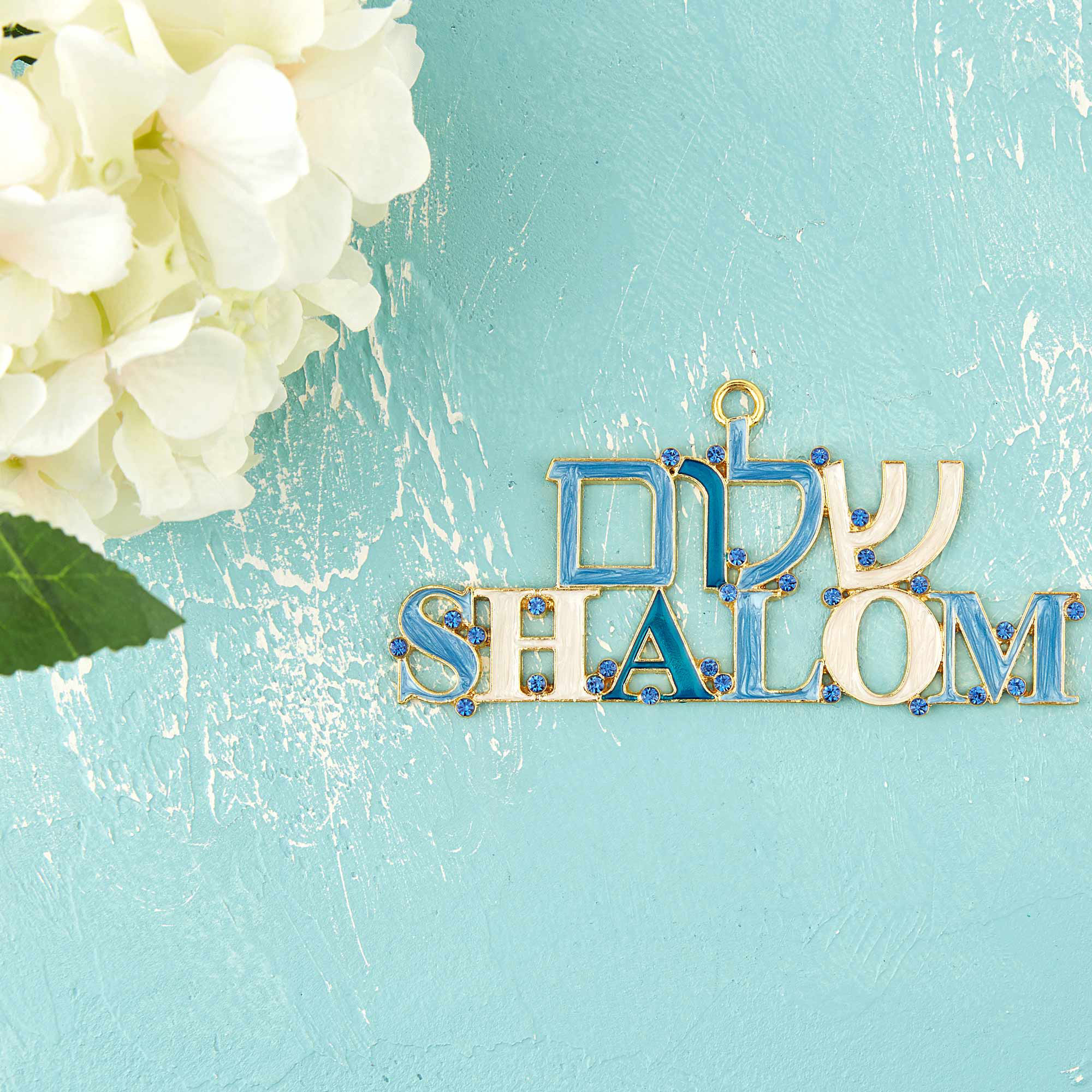 MatashiCrystal Hebrew Judaica Shalom Welcome Wall Décor | Wayfair