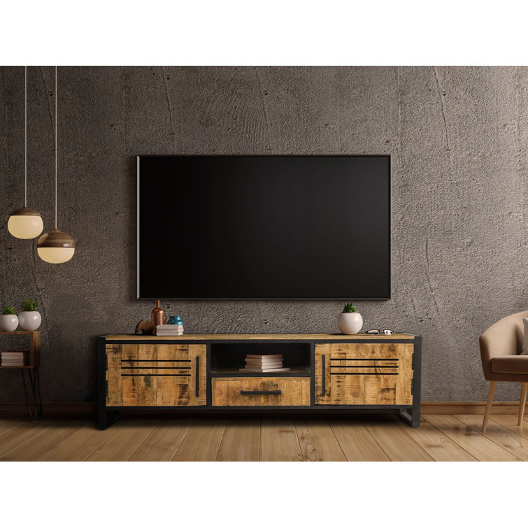 Jaipur Frais Industrial Mango Wood Tv Unit 160cm | Wayfair.co.uk