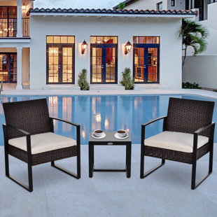 Small Conversation Sets & 3 Piece Patio Sets you'll Love in 2021 | Wayfair